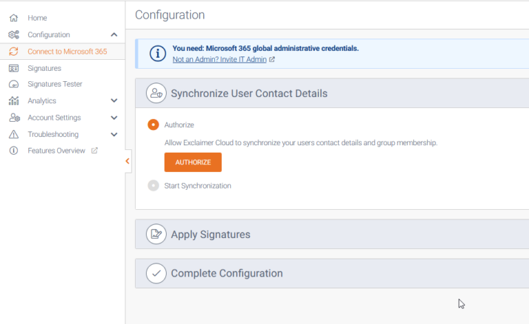 Signatures in Microsoft365 – Install and configure Exclaimer ...